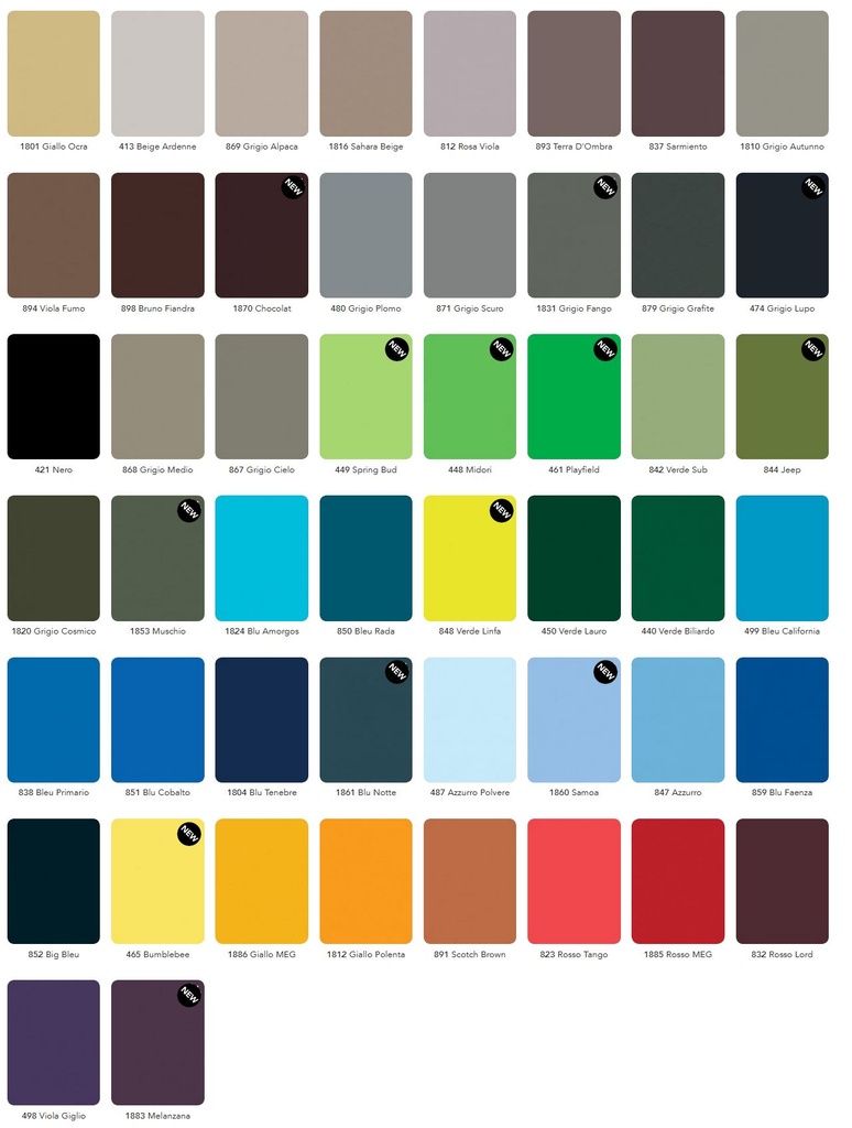 HPL board, s=8mm, Colours, Colour according to colour palette | ARP ...
